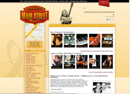 Web Design Melbourne – Live @ Main Street Music | Melbourne Website ...